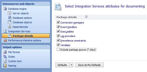 Documenting Sql Server Integration Service Ssis Packages