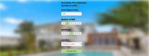 Github Hanok Solomon Vangepurapureal Estate Price Estimation Building A Real Estate Price