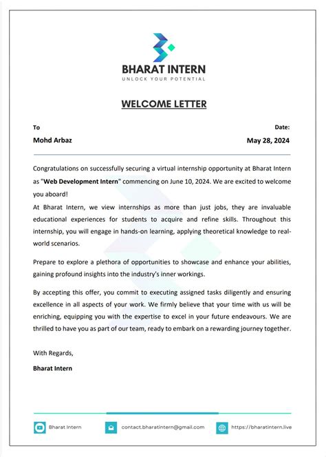 Mohd Arbaz On Linkedin Bharatintern Onlineinternship Internship