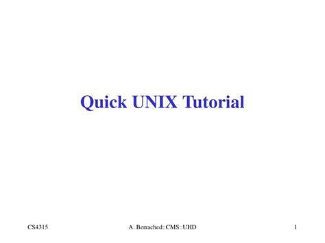 ppt quick unix tutorial powerpoint presentation free download id