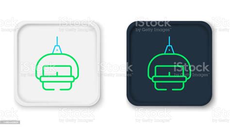 흰색 배경에 격리 된 라인 스키 리프트 아이콘 다채로운 개요 개념 벡터 검은색에 대한 스톡 벡터 아트 및 기타 이미지 검은색