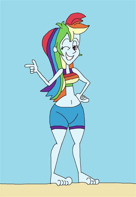 Human Rainbow Dash Winks By Hunterxcolleen On Deviantart