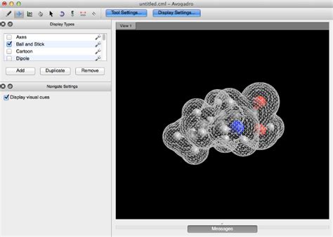 Different Display Types In Avogadro Avogadro