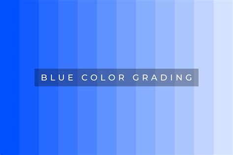 Premium Vector Blue Color Grading Background Template Flat Vector