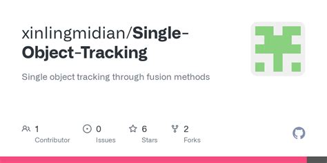 GitHub Xinlingmidian Single Object Tracking Single Object Tracking Through Fusion Methods