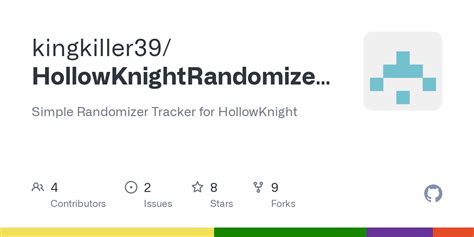Github Kingkiller39hollowknightrandomizertracker28 Simple