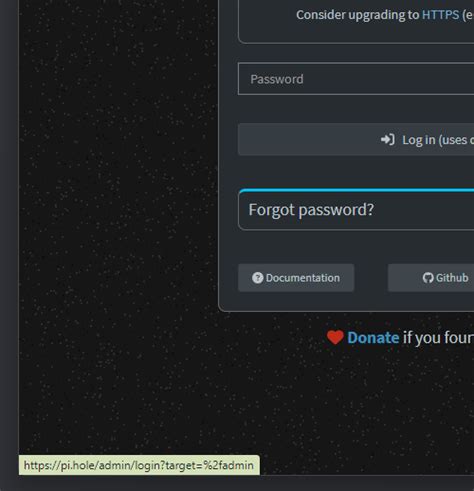 Hyperlink On Login Page Appears To Point At The Wrong Place · Issue 2724 · Pi Holeweb