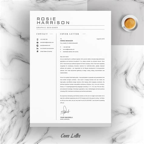 Rosie Resume Template 93548 Templatemonster