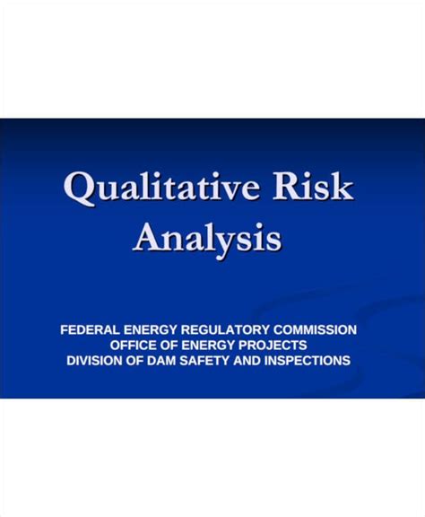 Qualitative Risk Analysis Example