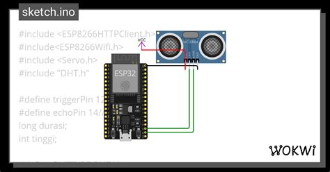 Sensor Air Wokwi Esp32 Stm32 Arduino Simulator
