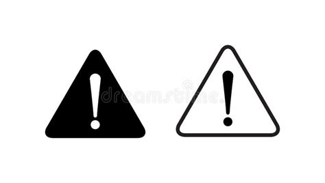 Το εικονίδιο κινδύνου Προσοχή και κίνδυνος σύμβολο προσοχής επίπεδος Διανυσματική απεικόνιση
