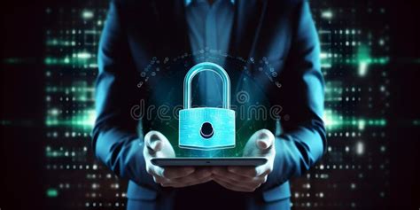 Cybersecurity Technology Secure Access Password Protected Stock Image Image Of Connected