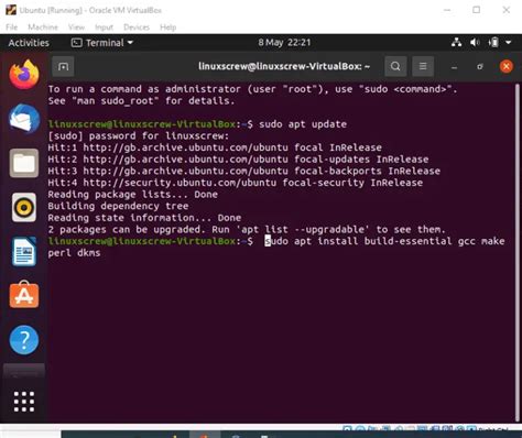 Ubuntu Terminal Based Linux Virtualbox Full Screen Seedsno