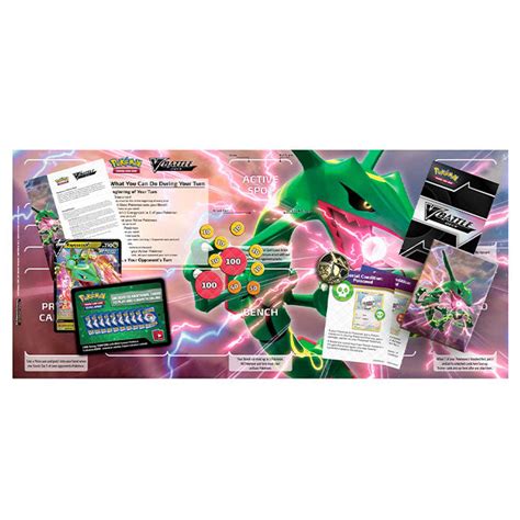 Pokemon Rayquaza V Battle Deck Posterplaymat