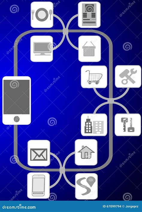 Mobility And Interconnectivity Stock Illustration Illustration Of