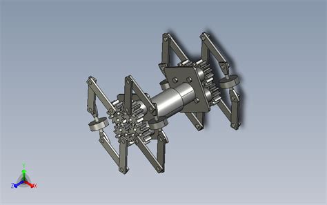 爬管机器人 SOLIDWORKS 2013 模型图纸下载 懒石网