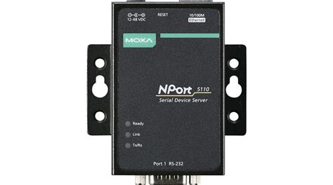 NPORT 5110 Moxa Serial Device Server 100 Mbps Serial Ports 1 RS232 Distrelec International