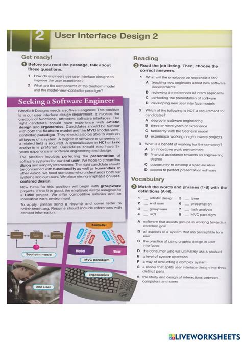 Unit 2 User Interface Design 2 Worksheet User Interface Design