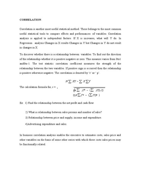 correlation pdf correlation and dependence statistical analysis