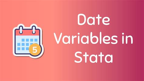 Working With Date Variables In Stata Youtube
