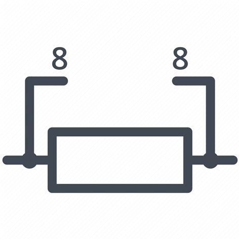 Array Circuit Diagram Electric Electronic Resistor Resistor Array Icon Download On