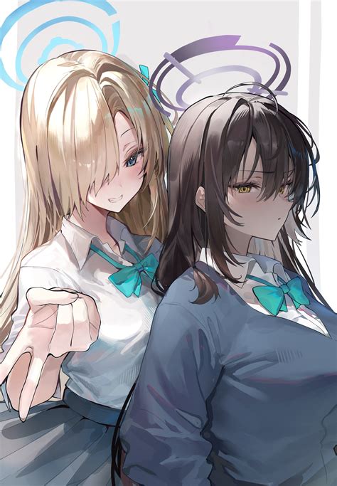 Asuna And Karin Blue Archive Drawn By Kabi Zcwd Danbooru