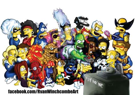 Marvel Super Simpsons By Rhyno777 On Deviantart Comic Books Comic Book