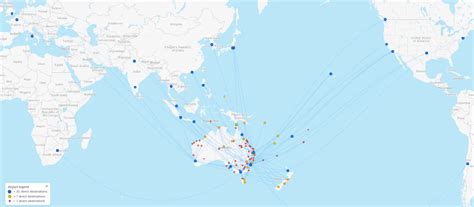 Qantas Flight Route Destinations Map In 2026 Brilliant Maps