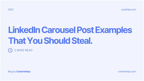 LinkedIn Carousel Templates That You Should Steal Contentdrips