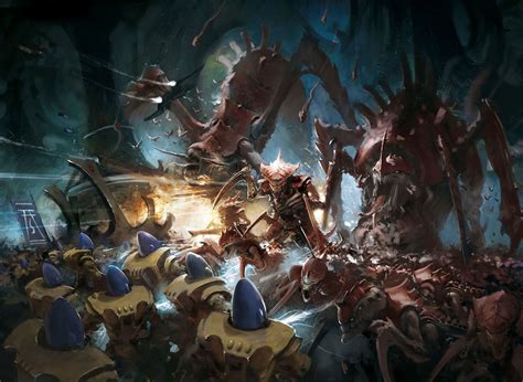 Iyanden Eldar Vs Kraken Hive Fleet Art By Unknown Artists 40k Gallery