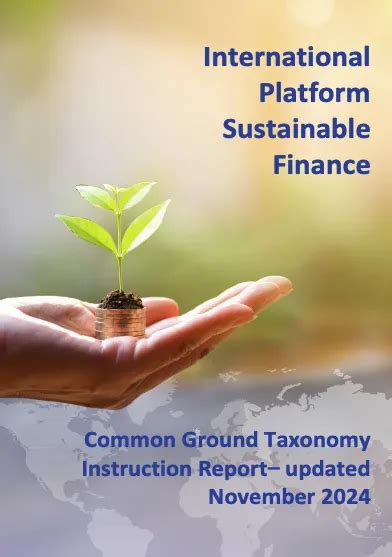 Common Ground Taxonomy Instruction Report Climate Bonds