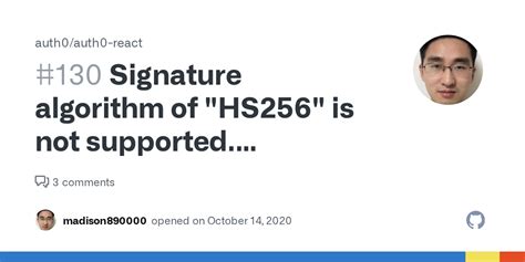 Signature Algorithm Of Hs256 Is Not Supported Expected The Id Token To Be Signed With Rs256