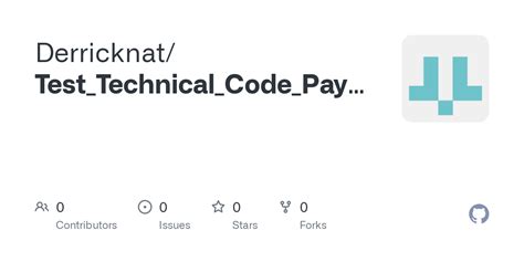 GitHub Derricknat Test Technical Code Payment