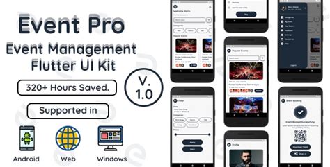 Event Pro Events Booking Flutter App Ui Kit Sharewordpressnet