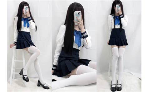 永远喜欢水手服｜jk穿搭 蜜瓜兔 蜜瓜兔 哔哩哔哩视频