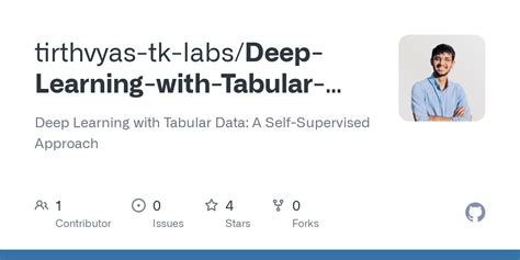 Github Tirthvyas Tk Labsdeep Learning With Tabular Data A Self
