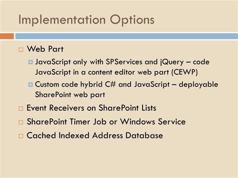 ppt sharepoint 2010 and geolocation data powerpoint presentation
