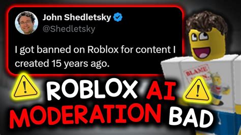 Roblox Ai Moderation Just Bans Anyone Youtube