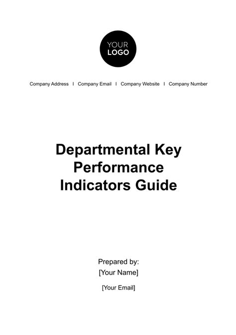 Free Departmental Key Performance Indicators Guide Hr Template To Edit Online