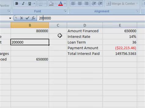 how to calculate a car loan in excel 10 steps with pictures