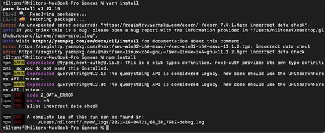 Error Running Npm Install Or Yarn Install In Project Zlib Error · Issue 3565 · Nodejshelp