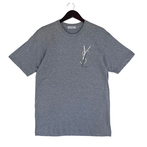Vintage Yves Saint Laurent Ysl Big Logo Tee Shirt Etsy