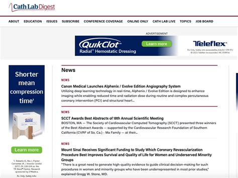 Read The Latest From The Cld Newsroom Cath Lab Digest