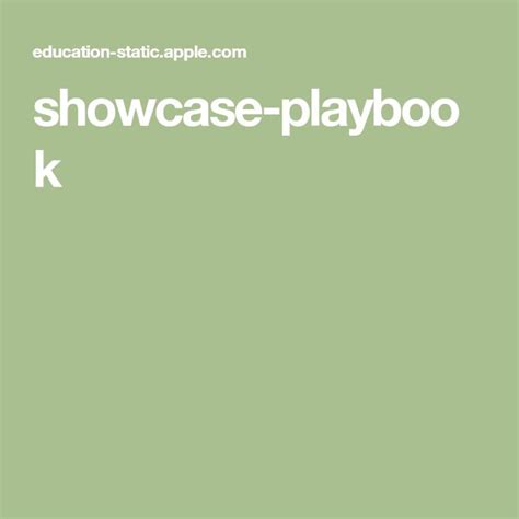 showcase playbook education showcase coding