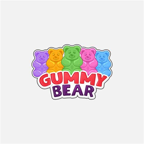 Gummy Bear Logo Vector Ai Eps Cdr  Png In 2022 Vector Logo Bear