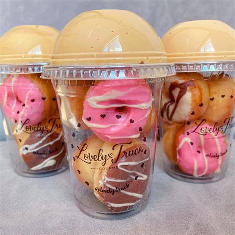 Mini Donuts Handmade Packaging Food Packaging Food Sale Ideas Food Cart Design Food