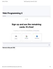 Web Programming Quiz Flashcards Quizlet Pdf AM Web Programming Flashcards