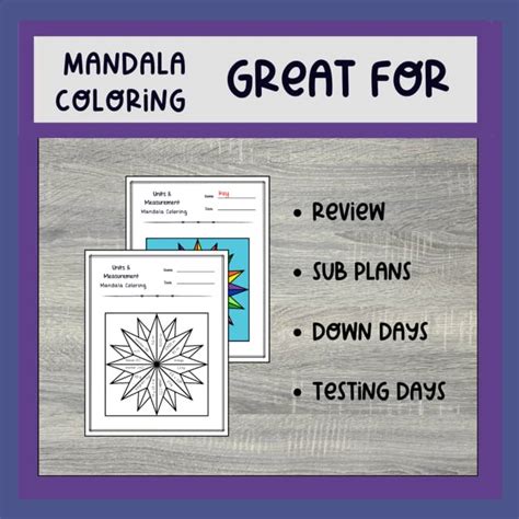 High School Physics Units Measurement Mandala Review Worksheet Tpt