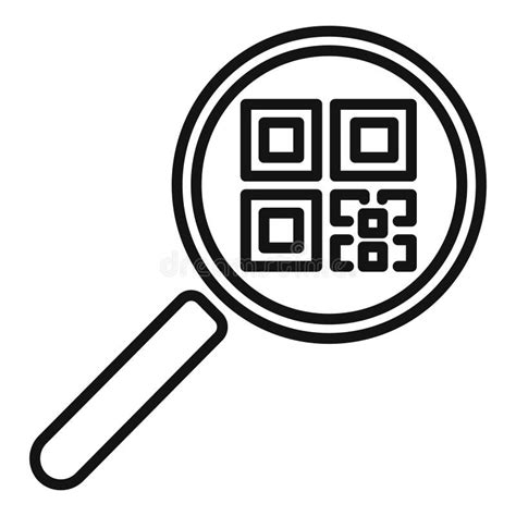 Icône De Code Barre De Loupe Vectoriel Dispositif De Conception De