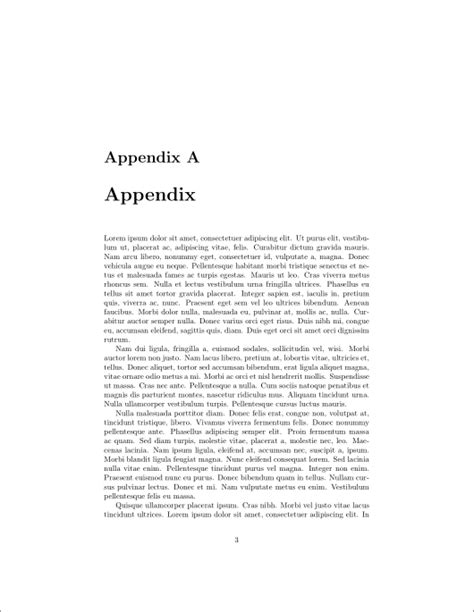 Appendices Do Not Want Appendix To Appear As A Chapter Tex Latex